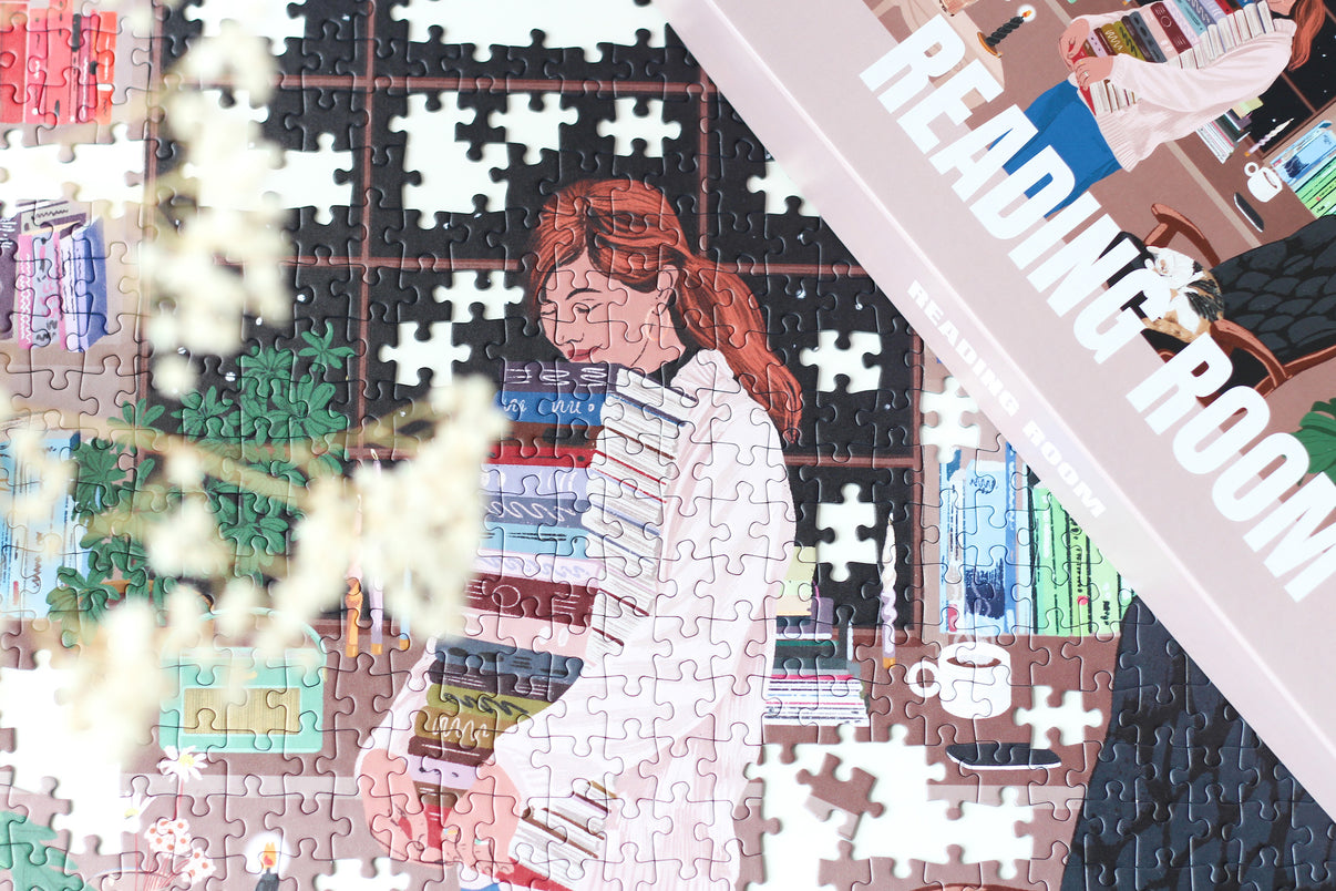 Piecely Reading Room Puzzle, 1000 Teile – Piecely Puzzles
