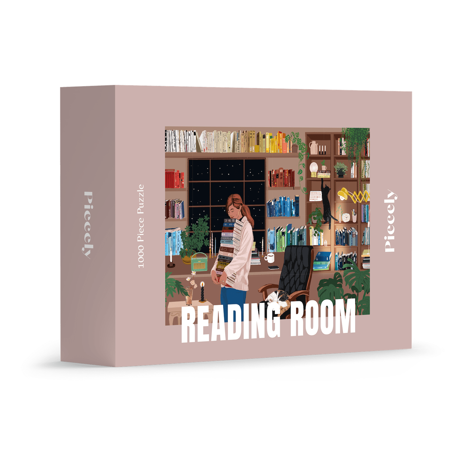 Piecely Reading Room Puzzle, 1000 Pieces